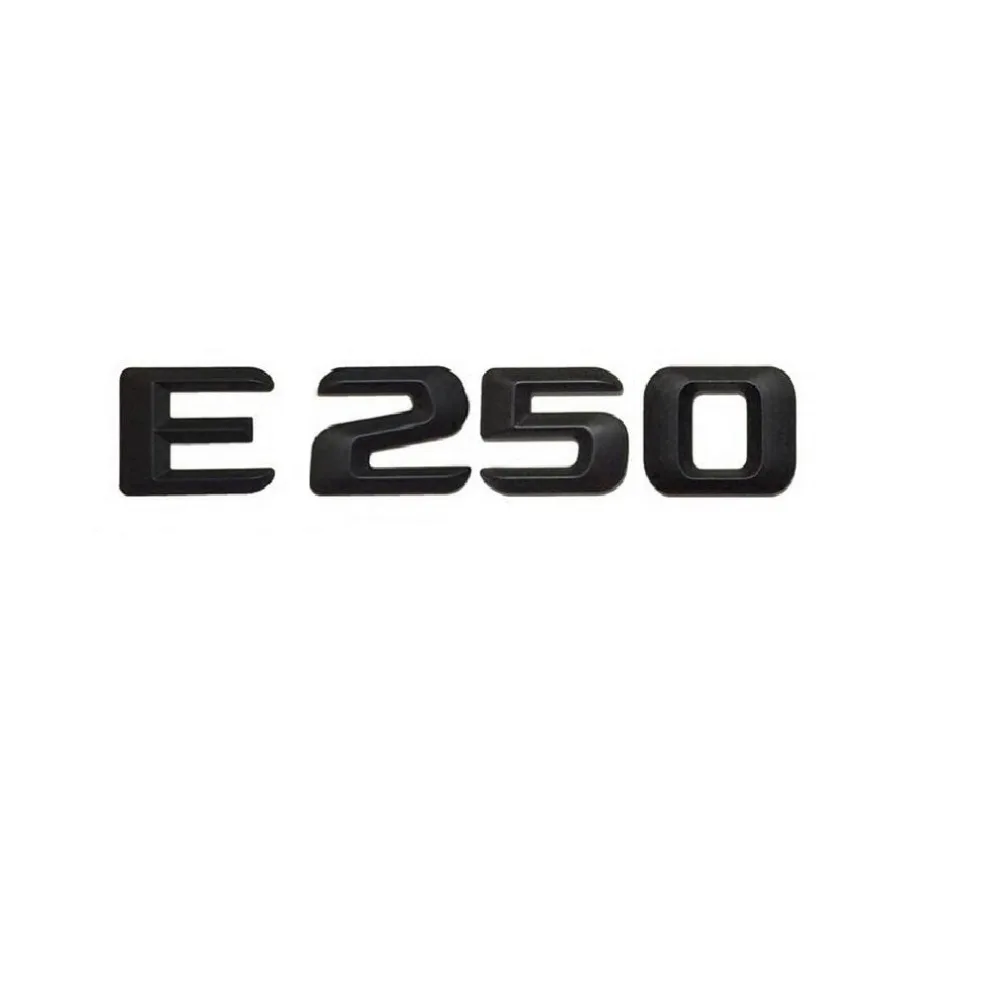 Matt Black " E 250" Car Trunk Rear Letters Words Number Badge Emblem ...