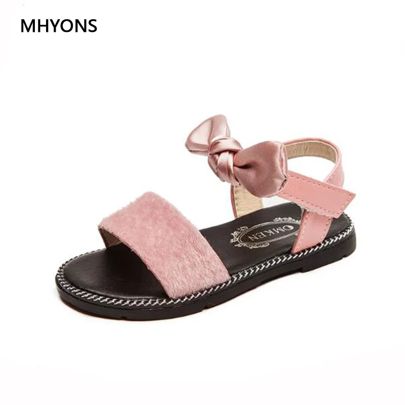 MHYONS Princess Girl Sandals Shoes 2018 New Summer Big Bow Baby Girl ...