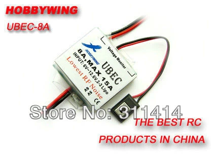 1piece Hobbywing 5V/6V 8A Switch Mode Ultimate BEC (UBEC) Voltage ...