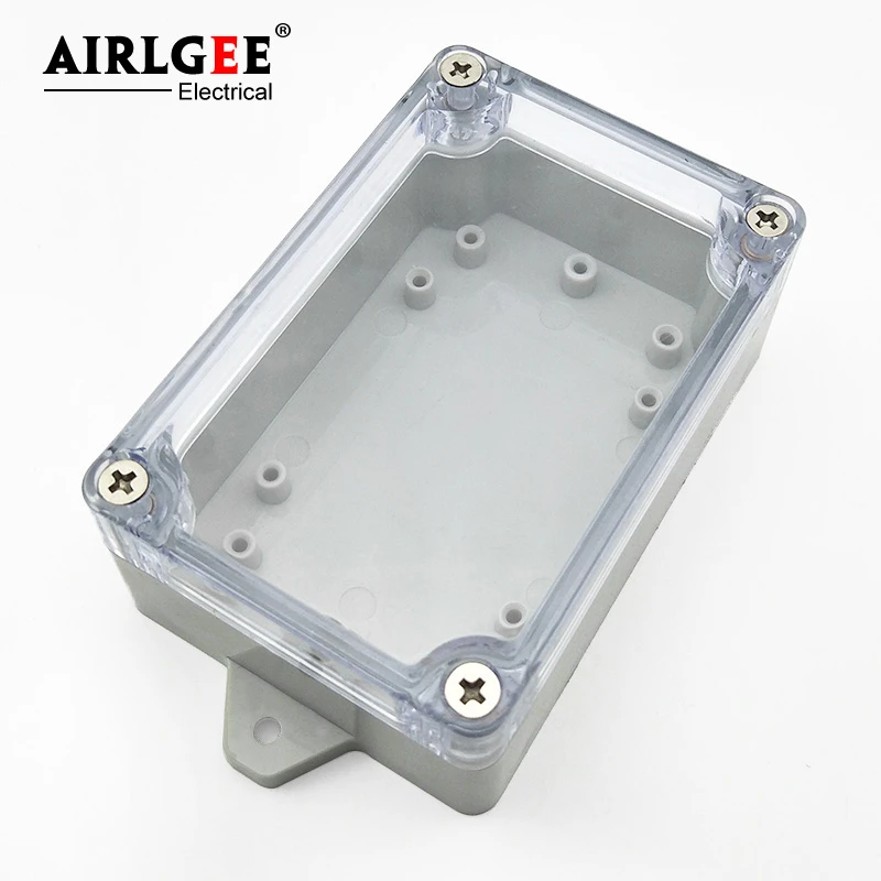 100mm x 68mm x 40mm Clear Cover Sealed DIY IP65 ABS Plastic Wire Box ...