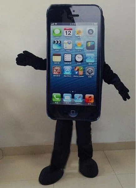 Free shipping Adult Size Apple Iphone Mascot Costume Mobile Phone ...
