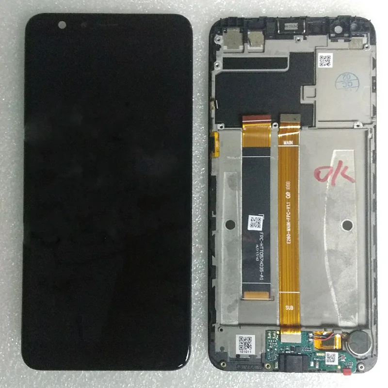 Black For Fpc-htt057h035-a1 Lcd Display Digitizer Touch Screen Glass ...