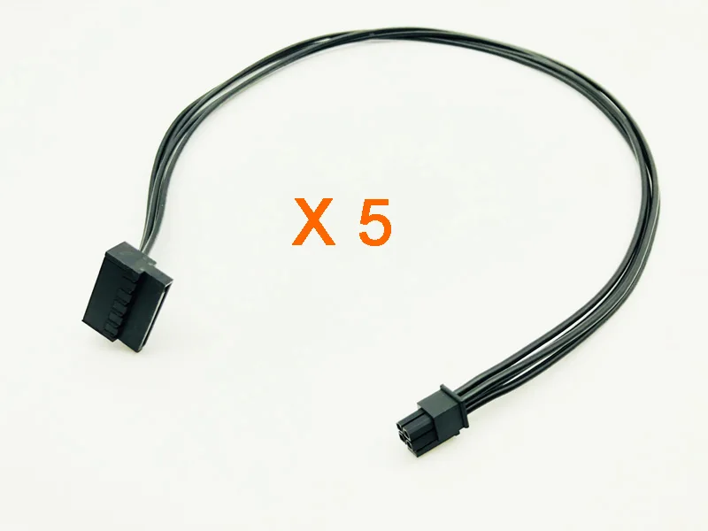 5pcs 45cm Mini 4 Pin To Sata Cable Ssd Power Supply For Lenovo 510s ...