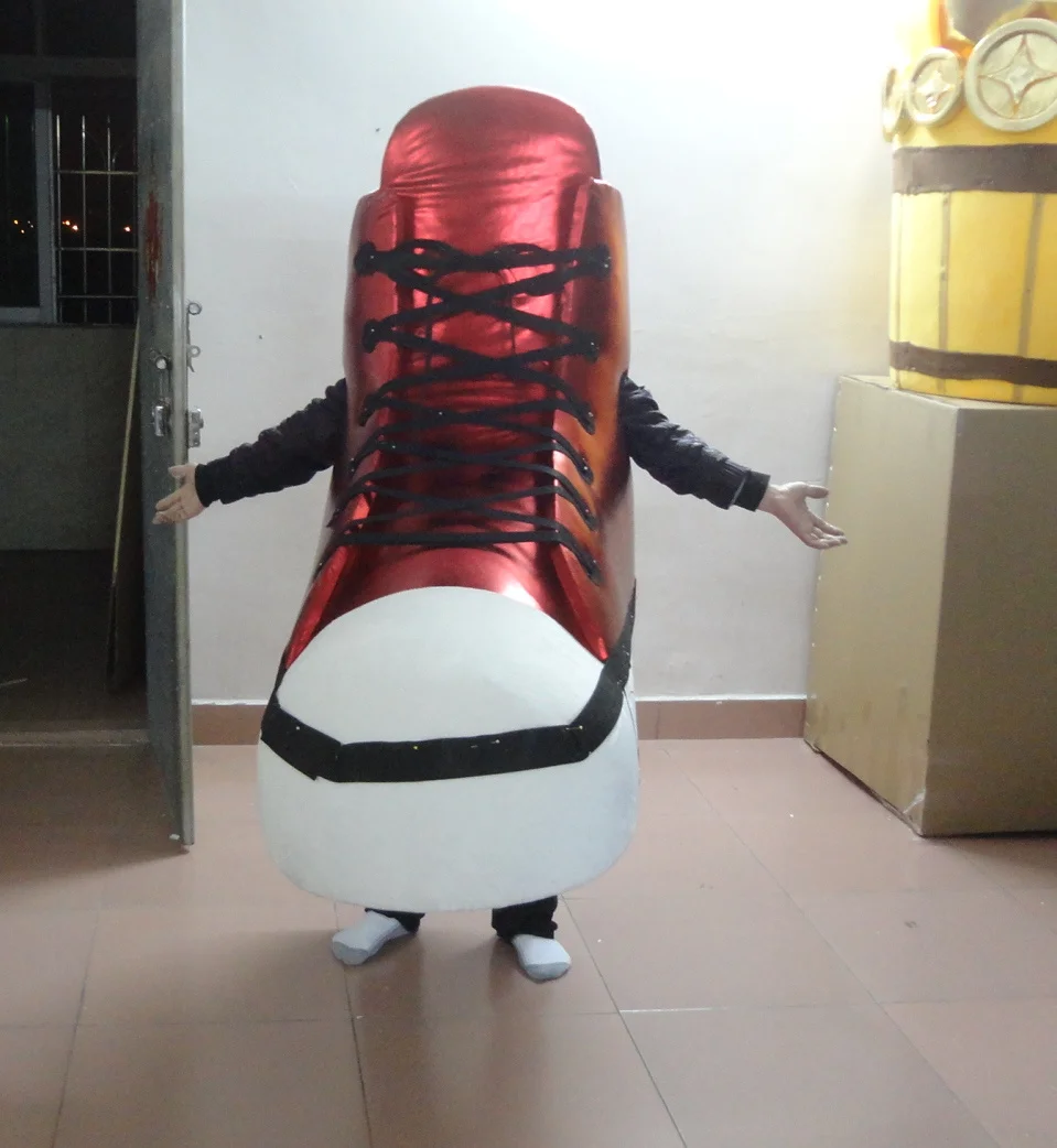 2017 High Quality Red Shoe Mascot Costumes Cartoon Waking Ad Costumes ...