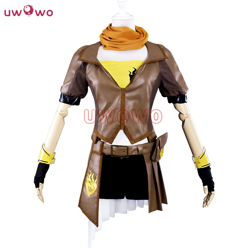 Yang Xiao Long Cosplay RWBY Yellow Trailer Dress Battle Uniform Uwowo ...
