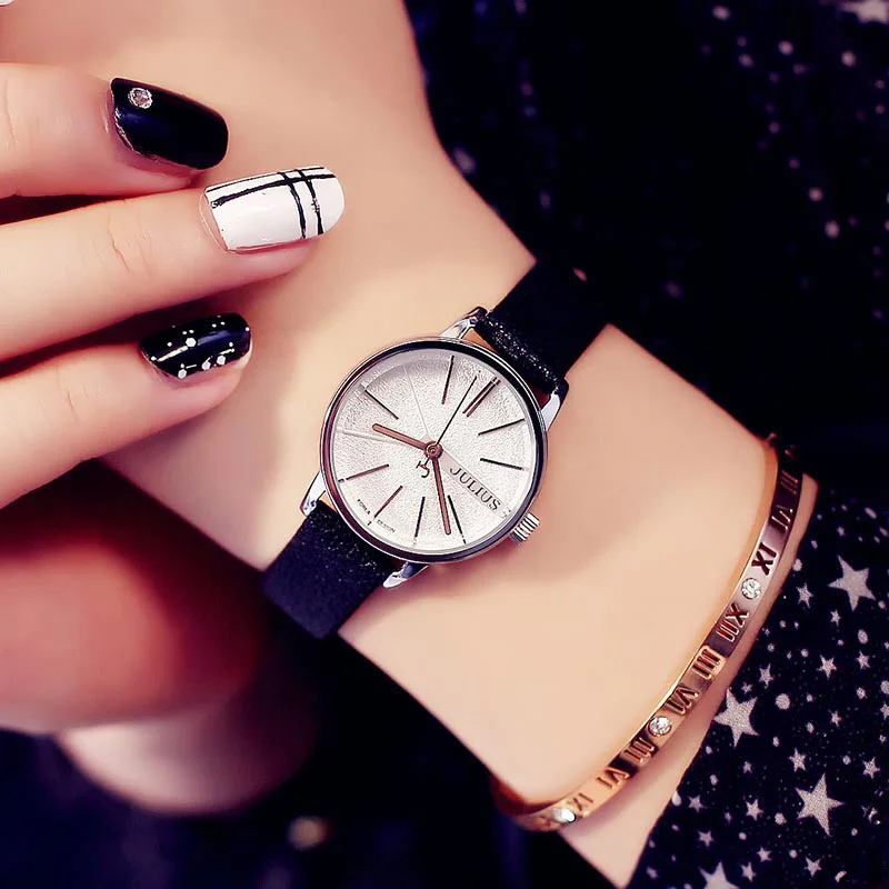 JULIUS Elegant Simple Wrist Watch Ladies Waterproof Quartz watch Dress ...