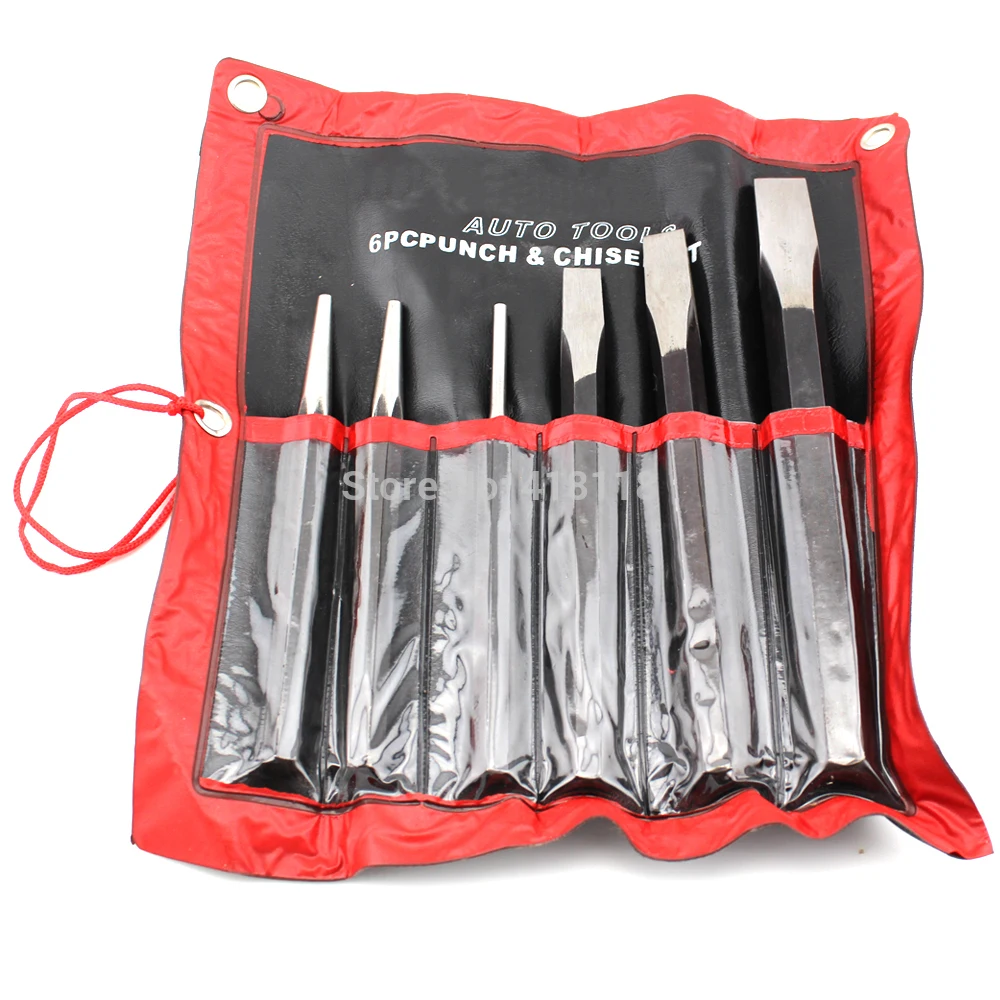 Juego de cinceles y punzones, 6 unidades|chisel chisel|chisel setset ...