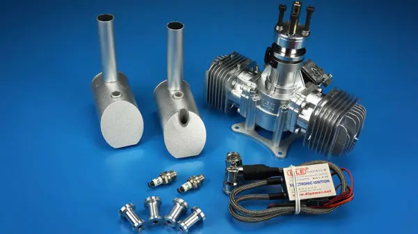 DLE-60 бензиновый двойной двигатель