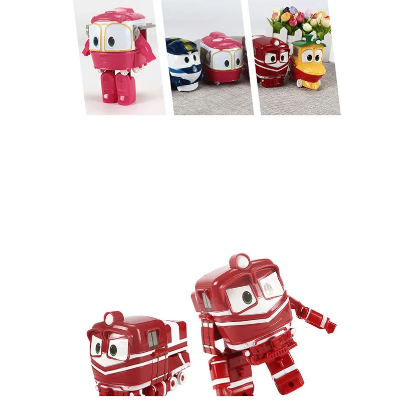 NEW 6 Types 13.5cm Robot Trains Transformation Kay Train Deformation ...