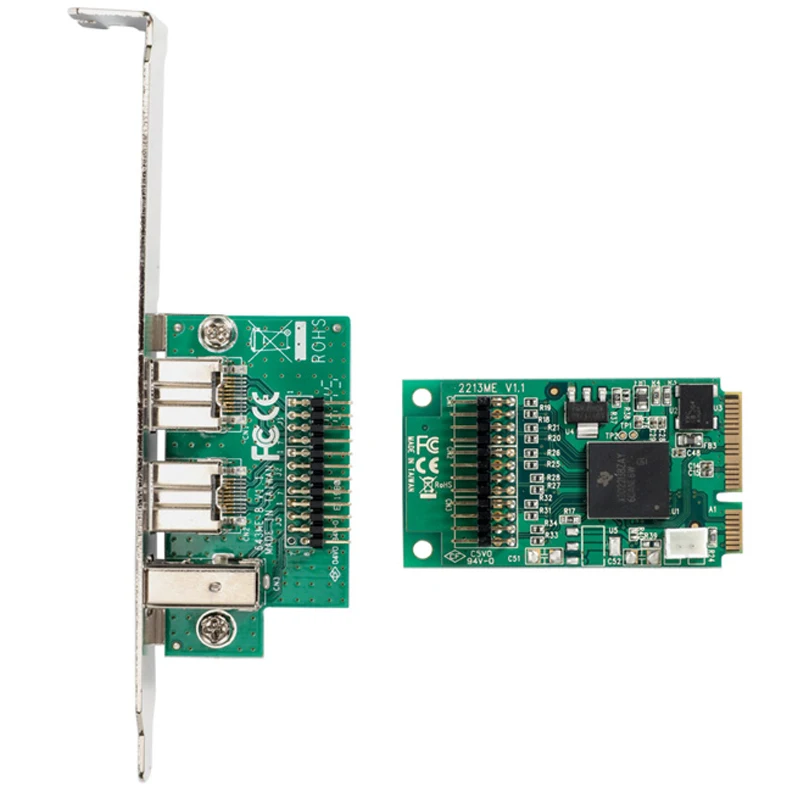 Mini PCIE 2+ 1 Порты 1394B 1394A Захват карты Mini ITX внешний Firewire ...