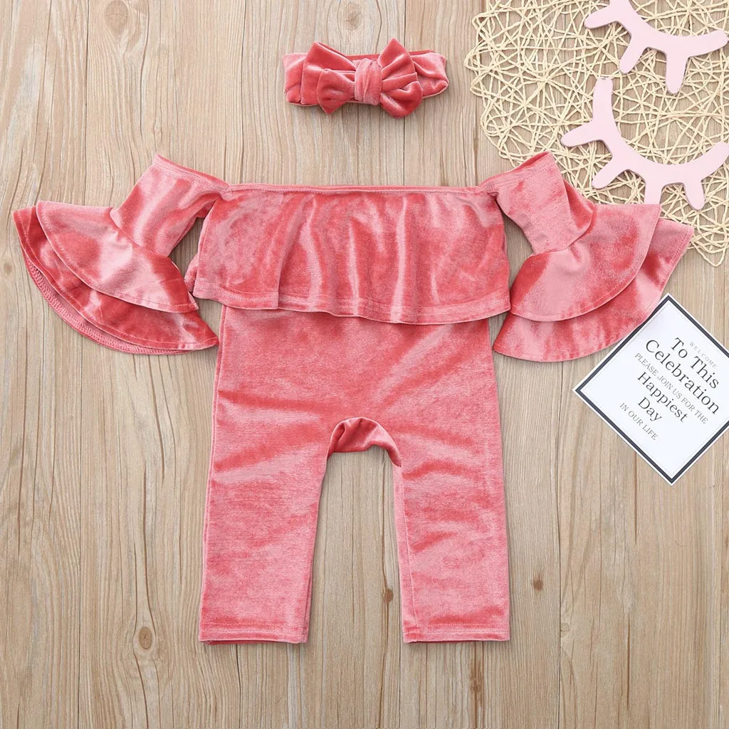 MUQGEW одежда для детей; модели; Однотонный вельветовый комбинезон с ...