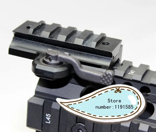 ยุทธวิธี Quick Release Riser Mount สำหรับปืนไรเฟิล20มม.Picatinny/Weaver ...