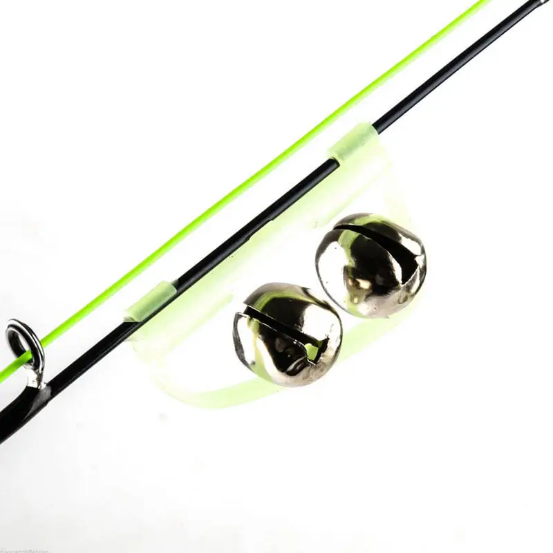10 Pcs/Lot Luminous Sea Fishing Feeder Fishing Bell Twin Rod Tip Fish ...