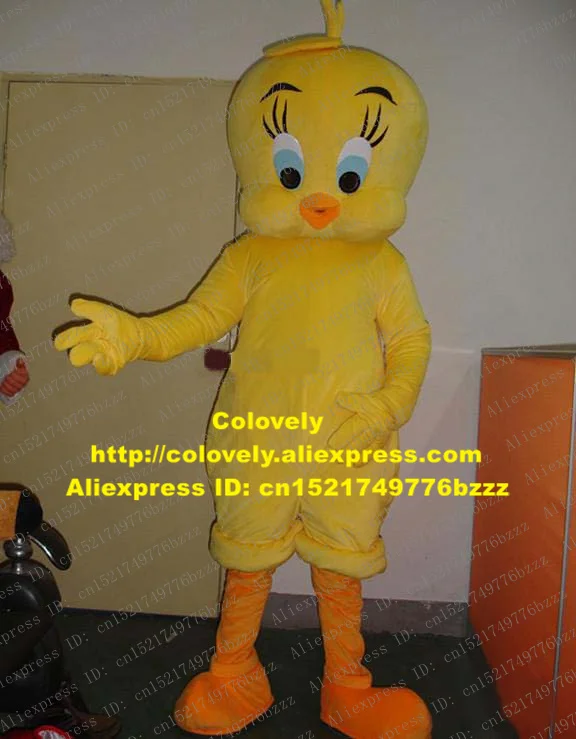 Fancy Yellow Tweety Bird Adult Size Mascot Costume Mascotte Fledging ...