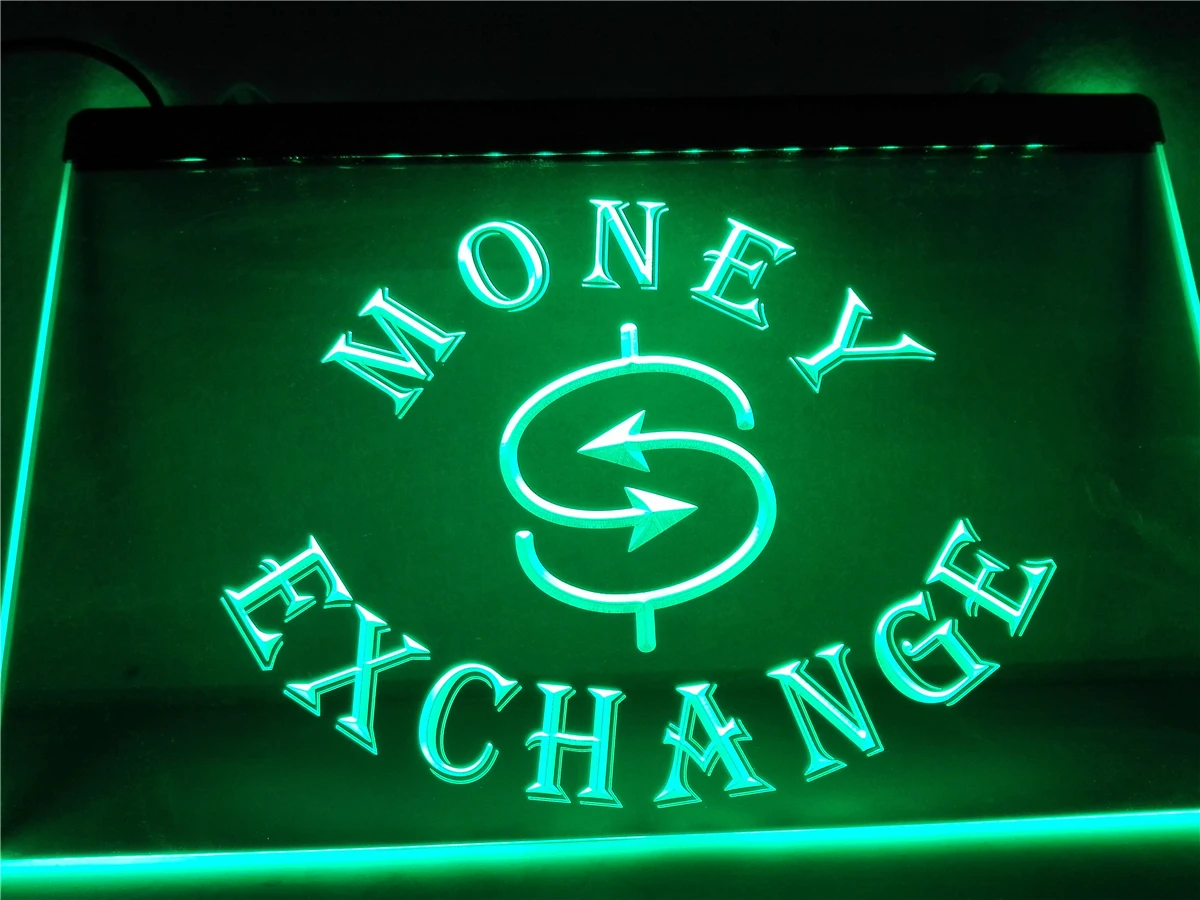 LB250 MONEY EXCHANGE CHANGE Display NR LED Neon Light Sign home decor ...