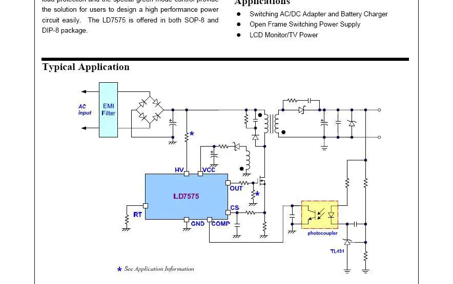 LD7575PS PDF PDF Mosfet Physical Quantities, 53% OFF