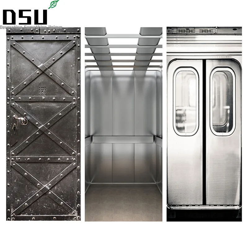 2pcs/set Creative Iron Gate Wall Stickers DIY Mural Bedroom Home Decor ...