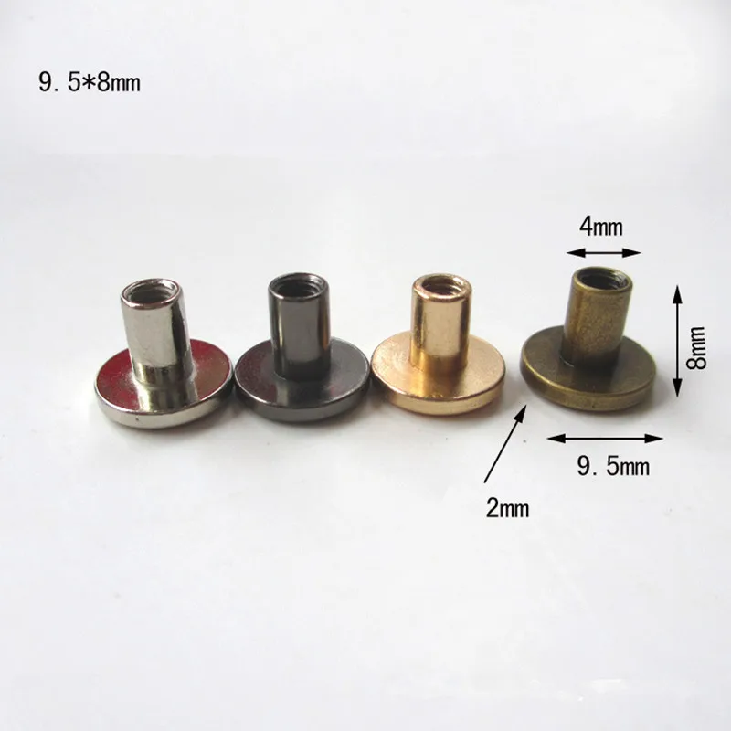 RIVET,silver-6.5mm--lot de 20 Rivets à clous en métal, 5mm-6.5mm-8mm ...