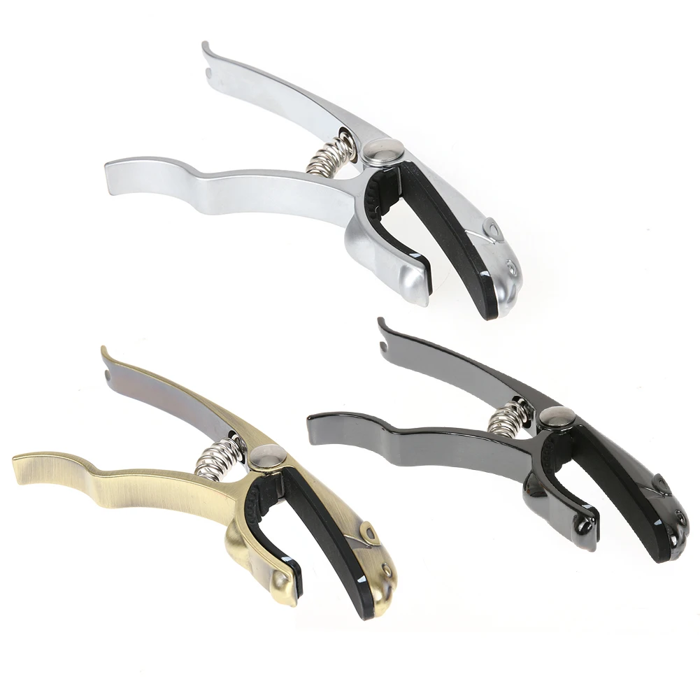 Jaguar Capo - Spring Clamp Metal Capo in Jaguar Style, Gold & Black ...