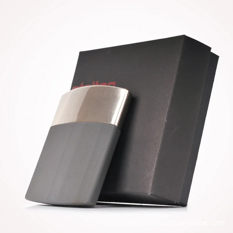 New Stelton men's business cigarette case Black stainless steel ...