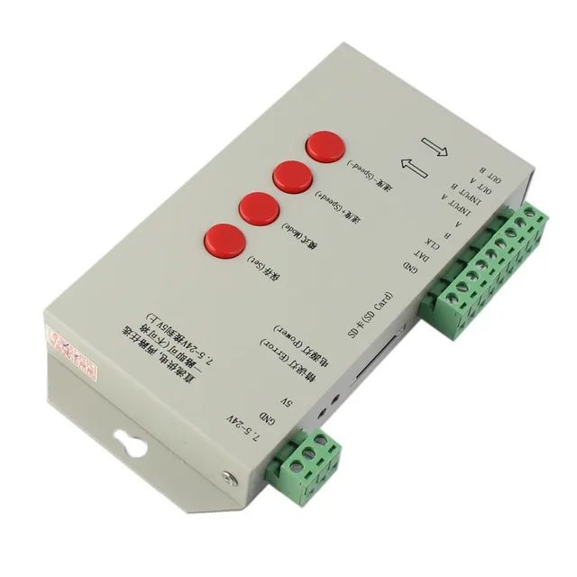 Original T1000S T 1000S LED RGB Full Color Pixel Controller with SD ...