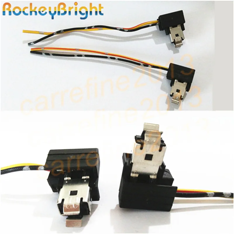 Rockeybright 2pcs h1 halogen bulb socket extension wire h1 power plug ...
