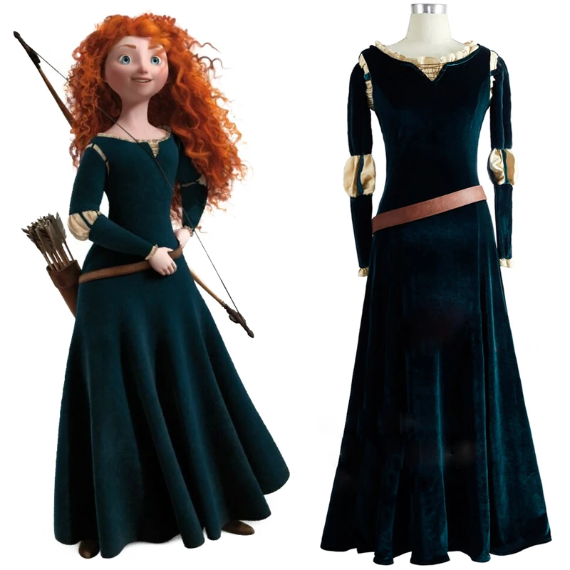 Brave Movie cosplay Princess Merida Cosplay Costume Outfit Halloween ...