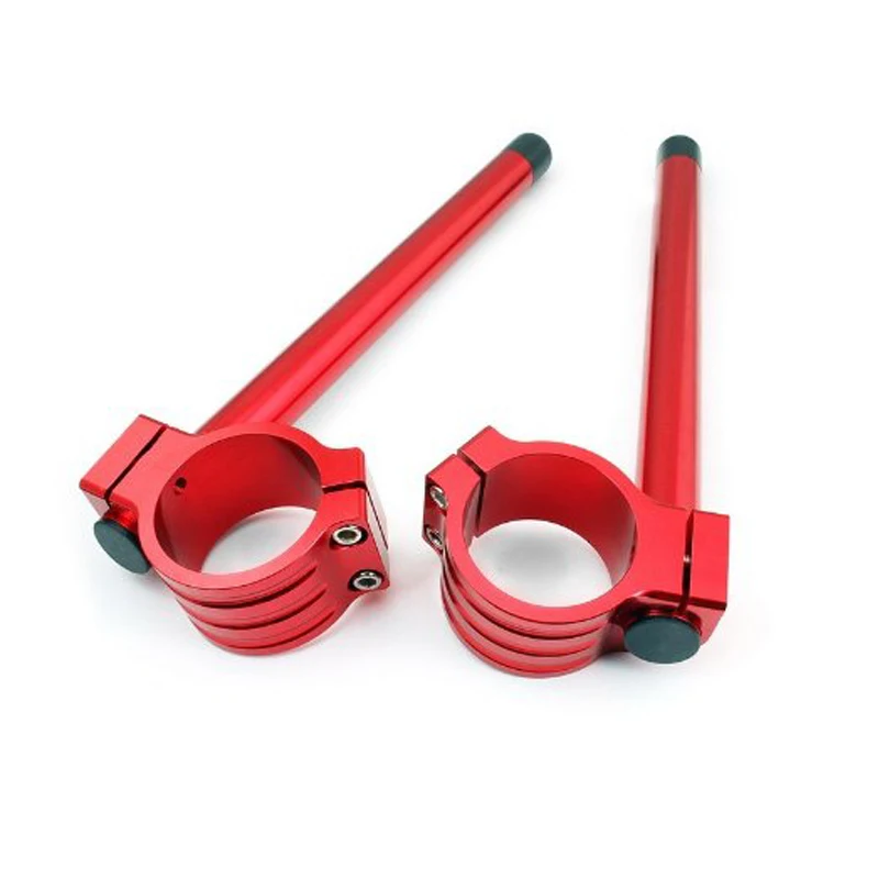 4-Color-Motorcycle-Racing-Clip-ons-Handle-Bars-53mm-Fit-TRIUMPH-Speed ...