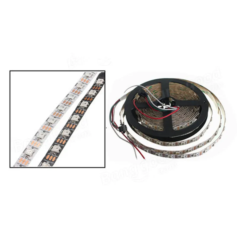 5m/lot Dc 5v Ws2812b 2812 Ic 60leds/m Smd 5050 Rgb Led Strip Light ...
