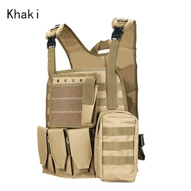 Airsoft Military Tactical Vest Molle Combat Chest Swat Assault Plate ...