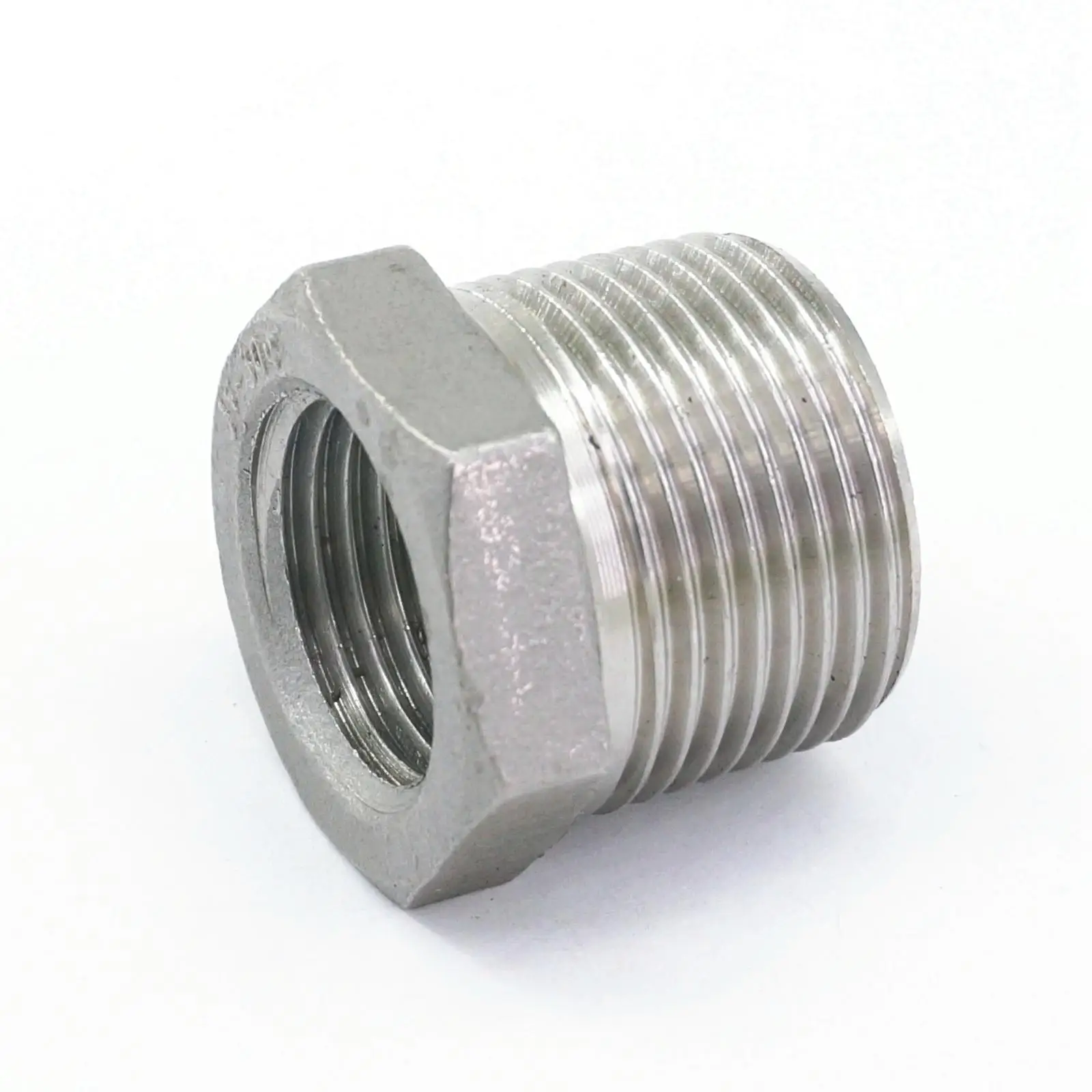 Reductor de acero inoxidable 304 3/4 "rosca macho BSP a 1/2" BSP rosca ...