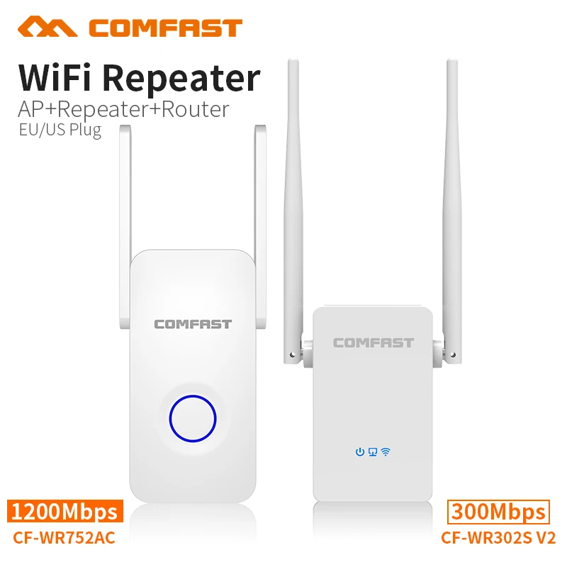 COMFAST 1200 Mbps 5,8g Wifi Repeater Router 300 Mbps 2,4 ghz Wifi ...