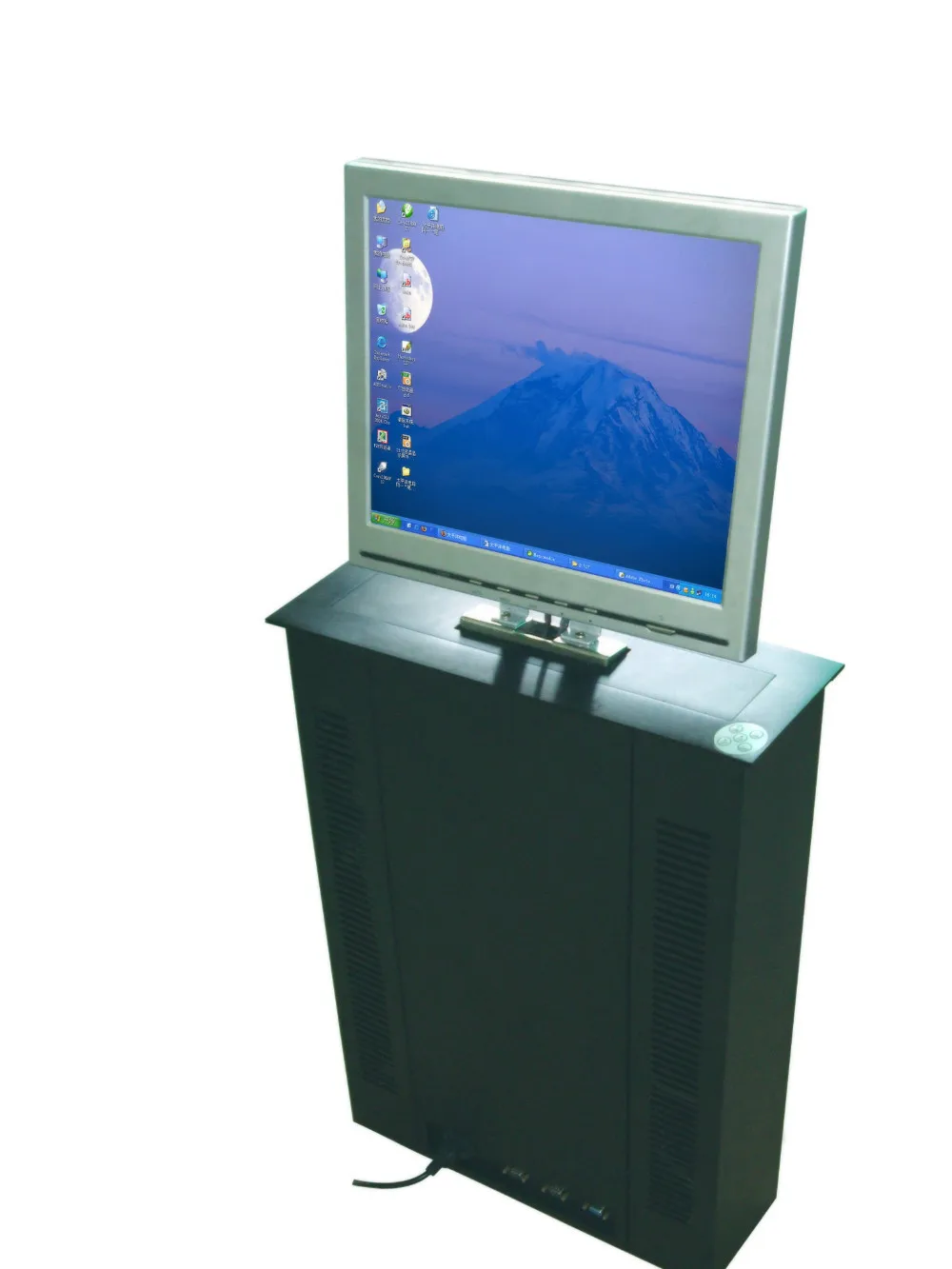 remote control 17 inch lcd monitor lift mechanism for video conference ...