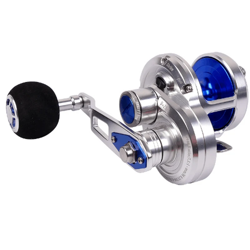 2019 NEWslow jigging reel 100H 7.1:1 overhead reel left handle and ...