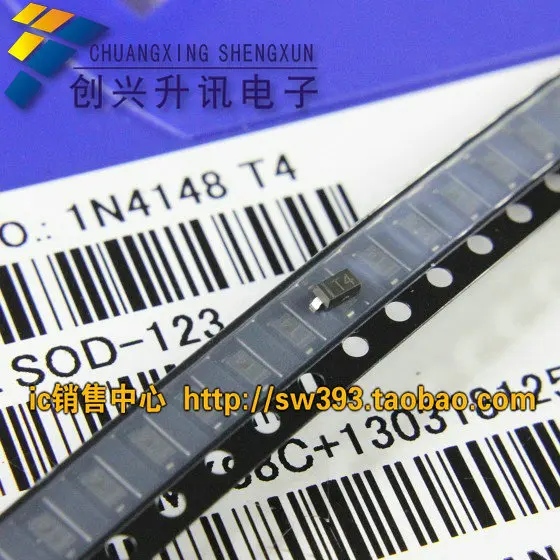 1N4148 printing: T4 SOD 123 1206 volume SMD switch diode (10 =1)|t4 ...