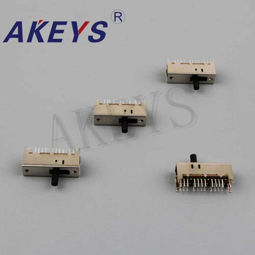 SS-63D01 6P3T Six pole three throw 3 position slide switch 24 pin DIP ...