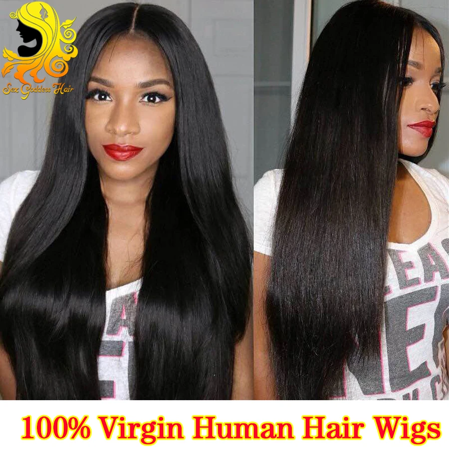 7a Full Lace Human Hair Wigs For Black Women Glueless Full Lace Wigs