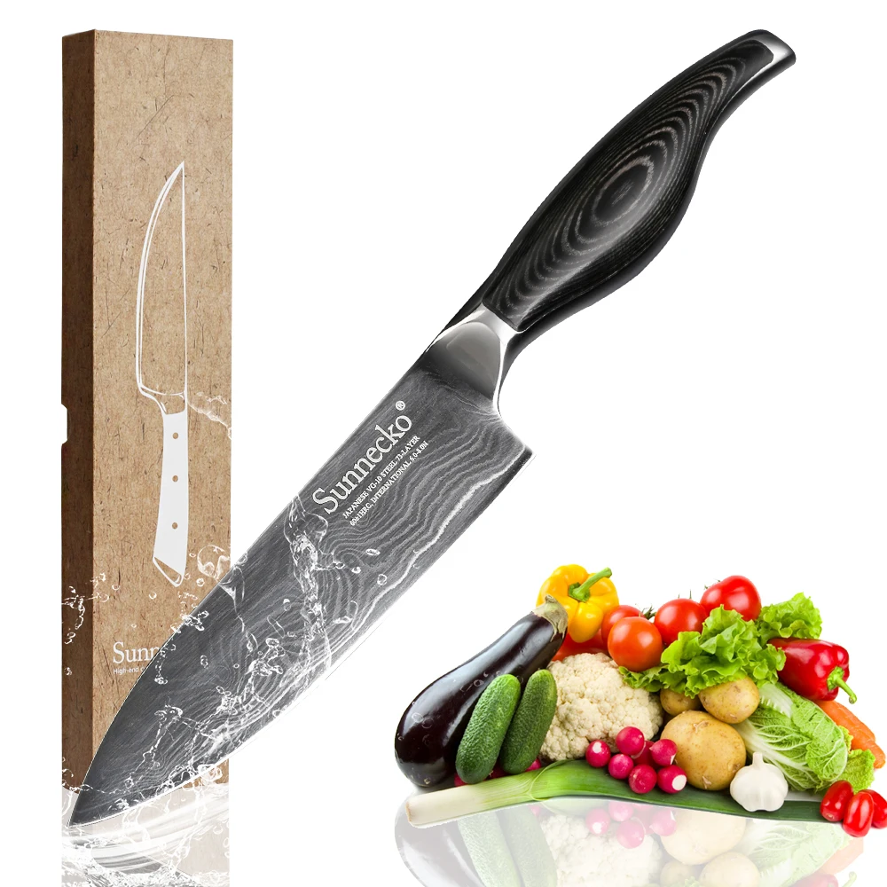 Sunnecko Fashion 6 Inch Chef's Knife Professional Japanese Vg10 ...