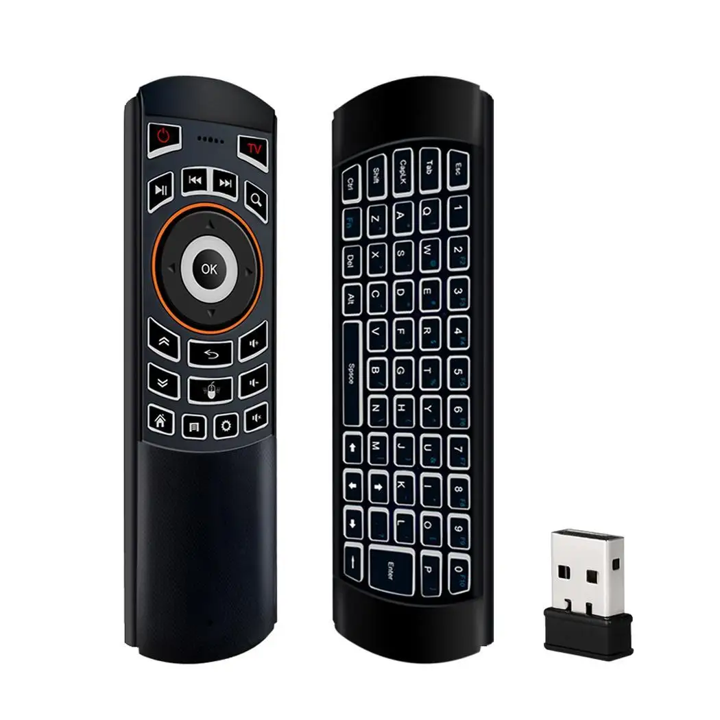 2.4 GHz Remote Controller Wireless Mini Double sided Full Keyboard Home ...