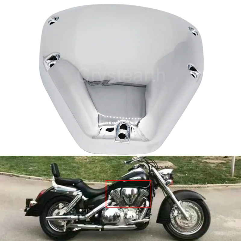 Chrome-Motorcycle-Air-Filter-Cover-Cap-Air-Cleaner-Intake-Case-Cover ...