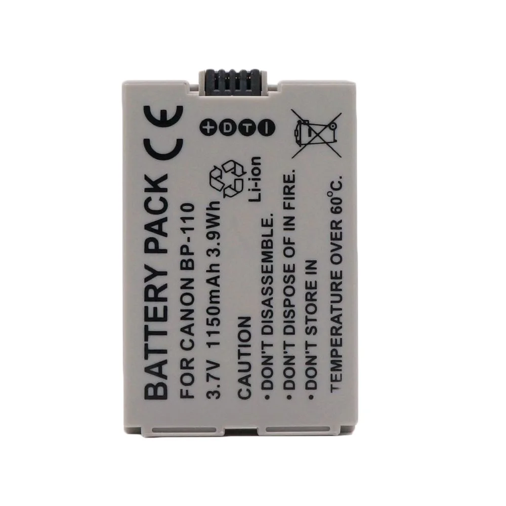 WHCYonline 1150mAh BP 110 BP 110 BP110 Camera Battery For Canon HFR206 ...