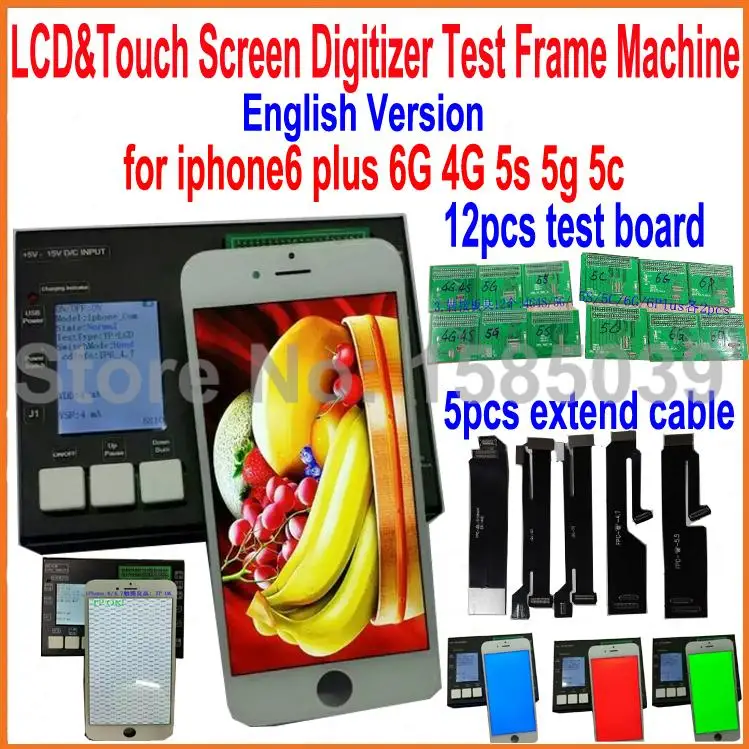 For iPhone 4g 4s 5 5s 5c 6 6Plus LCD Tester Machine English version 7 ...