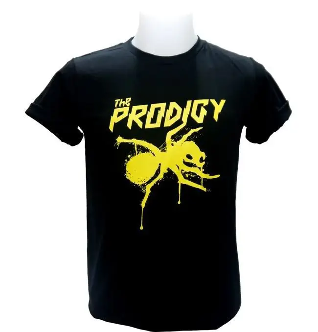 The Prodigy Amarelo T Shirt Do Logotipo Dos Homens DJ Do Punk Rave ...