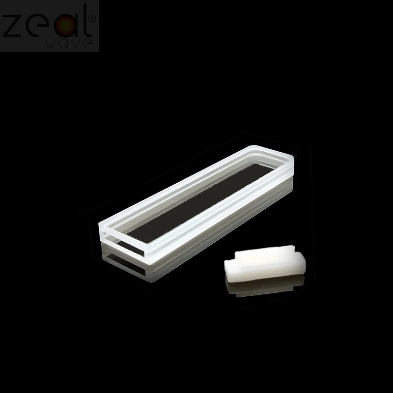 Quartz Flow Cuvette with Glass Tube 480ul 10mm Path Length for UV VIS ...