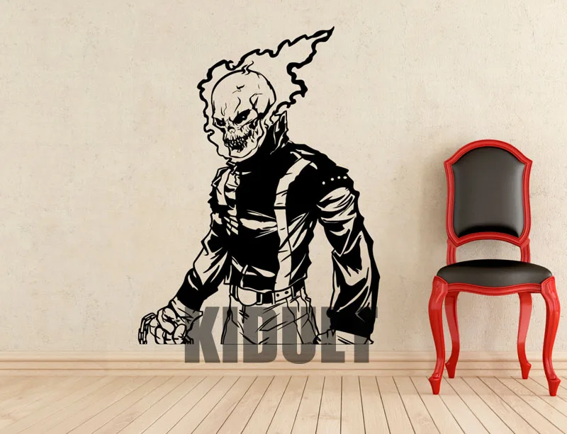 Ghost Rider Stickers Wall Vinyl Decals Home Interior Murals Art ...