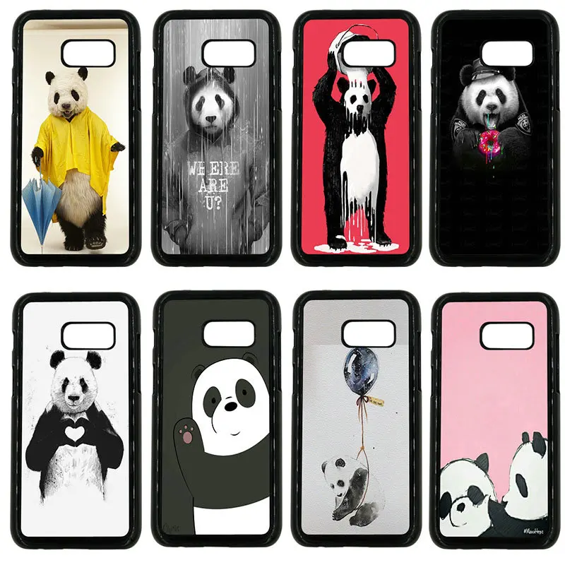 Hard PC Cute Cartoon Animal Panda Cover Cell Phone Cases for Samsung ...
