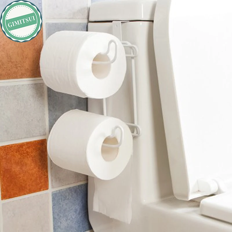 NEW Tank Toilet Tissue Paper Roll Holder Rack Steel Organizer Dispenser ...