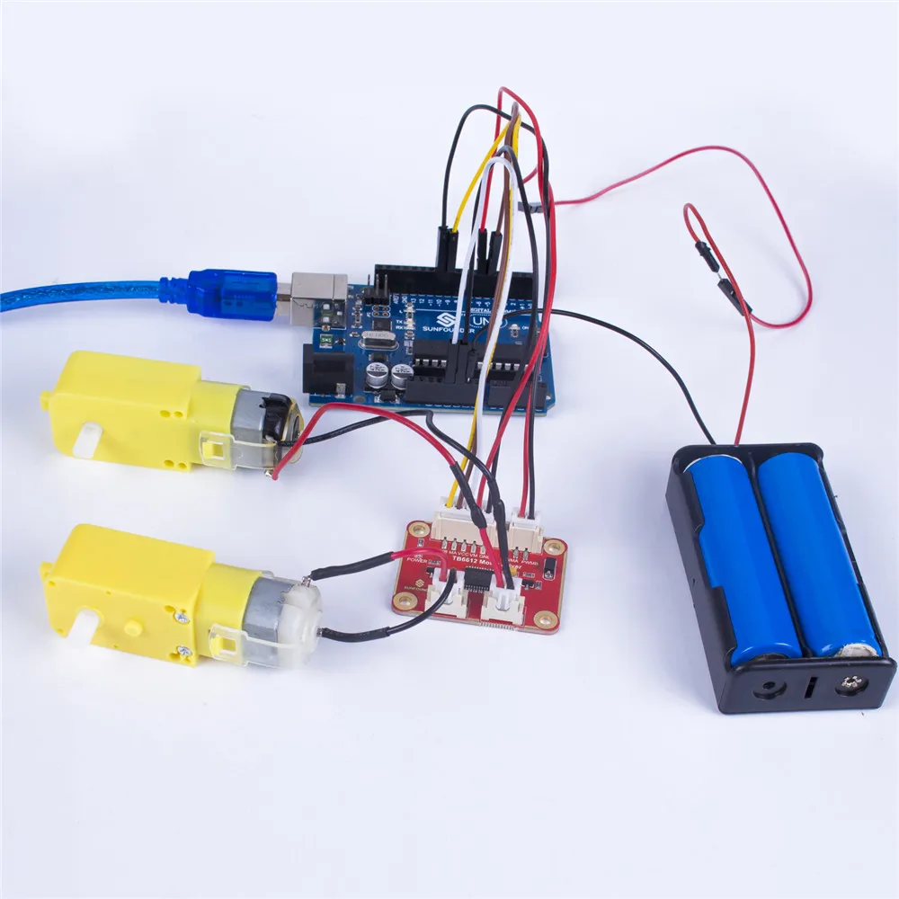 SunFounder TB6612 1.2A DC Motor Driver Module for Arduino or Raspberry ...
