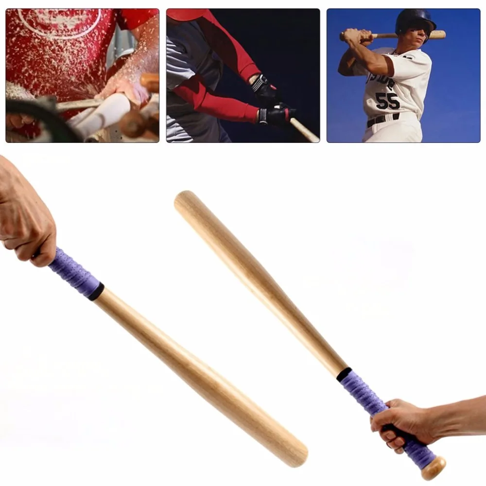 Solid Wooden Baseball Bat Professional Hardwood Baseball Stick 54cm ...