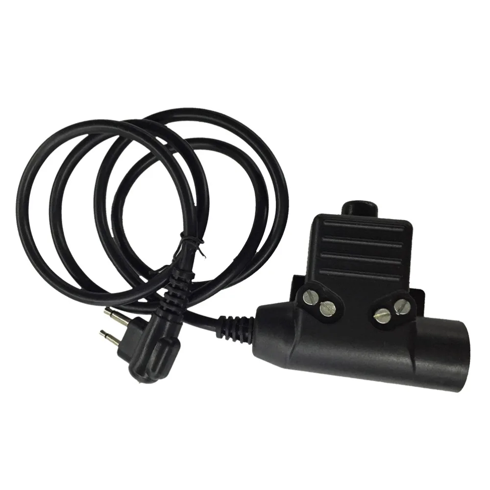 Waterproof PTT Cable 2pin Plug for Z Tactical Comtac II H50 MSA SORDIN ...